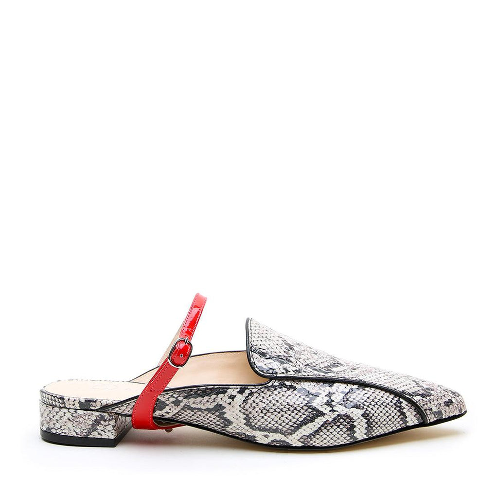 Python Pointed Loafer + Red Twiggy | Customizable 2-in-1 Shoes – Alterre
