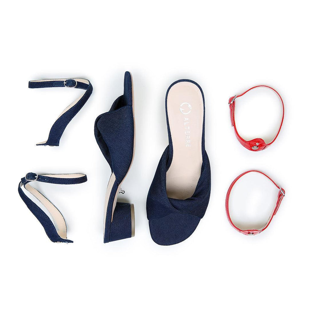 Denim Lo Twist Sandal Starter Kit | Alterre Customizable Sandals